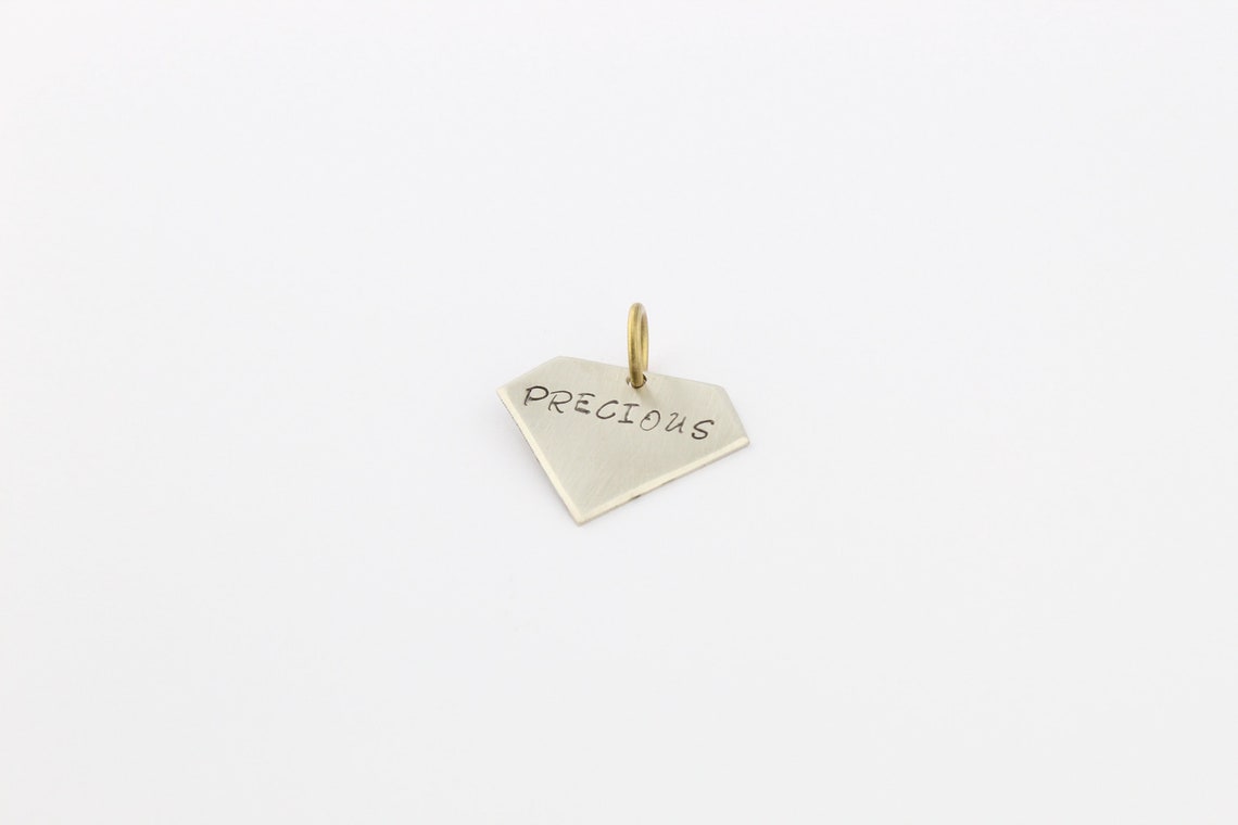 Personalized Diamond Dog Tag ID for Collar Tag With Stamped - Etsy