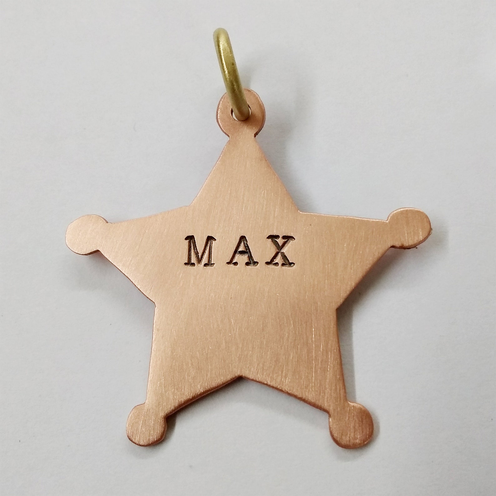 Personalized Sheriff Star Badge Dog Tag ID for Dog Collar Tag - Etsy