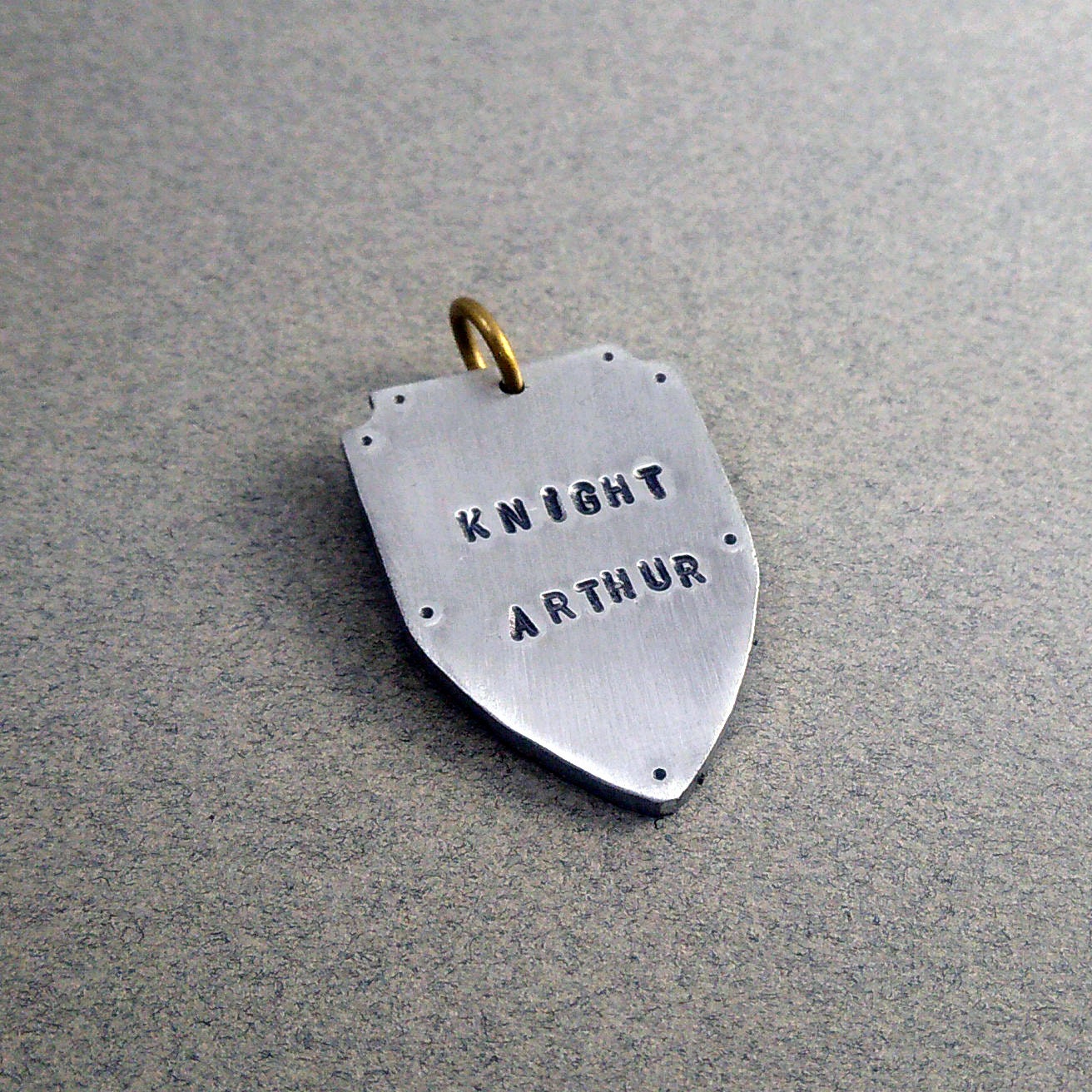 Personalized Medieval Shield ID Dog Tag Protection Knight - Etsy