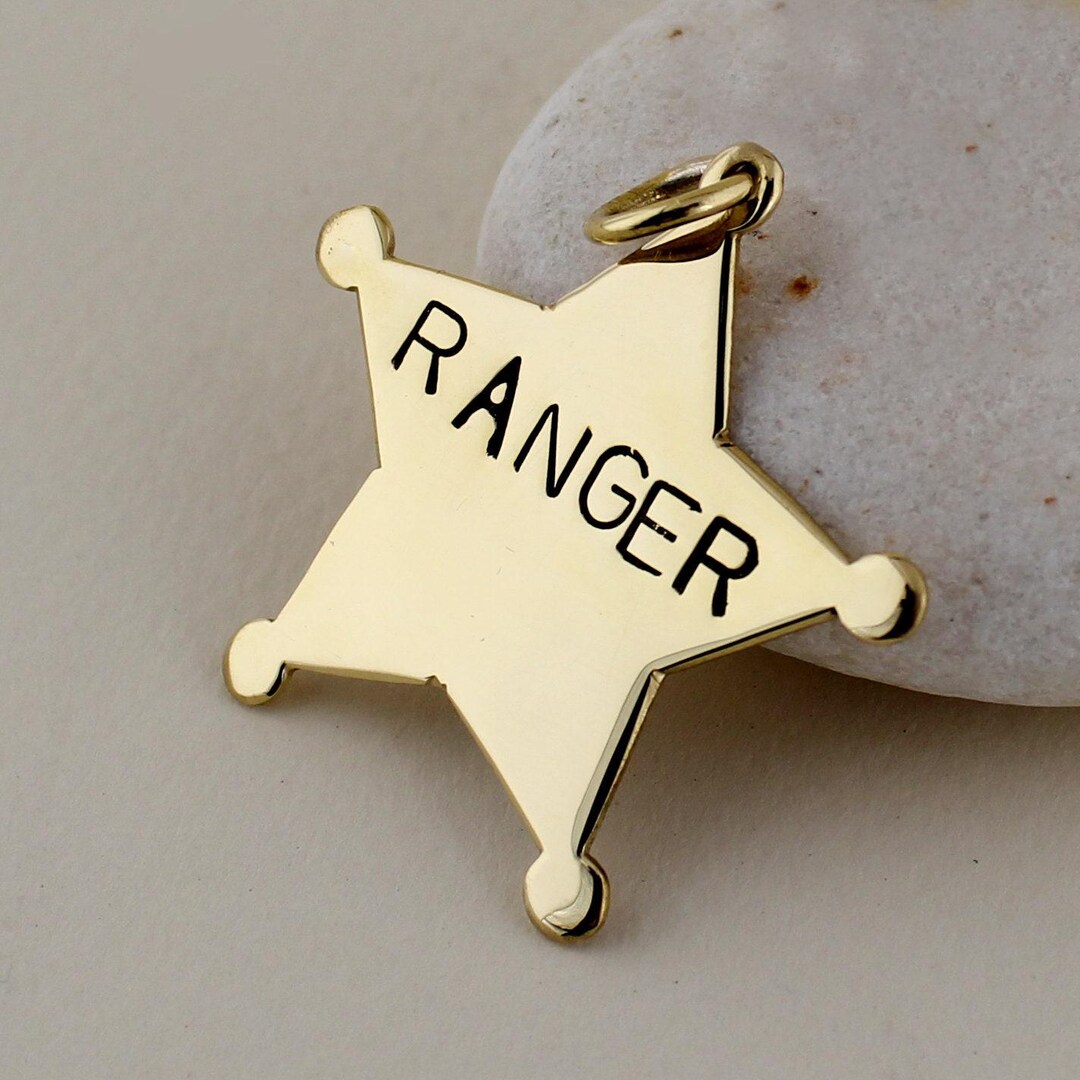 Sheriff Star Dog Tag, Custom Personalized Handmade Pet ID, Western ...