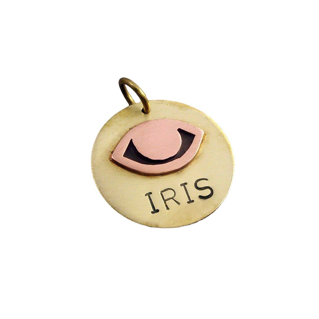Personalized Evil Eye Dog Tag ID for Dog Collar Tag With Stamped Front ...