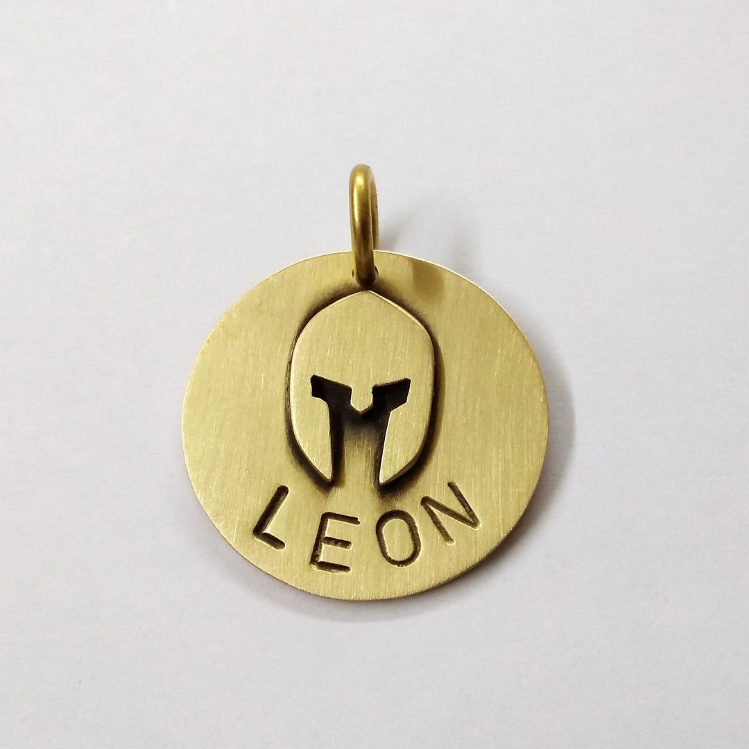 Personalized Dog Tag ID Spartan Leonidas, Ancient, Greek, King ...