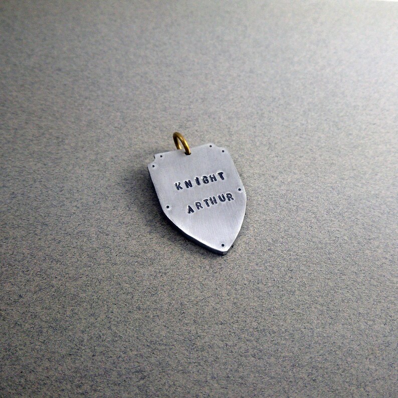 Personalized Medieval Shield ID Dog Tag Protection Knight | Etsy