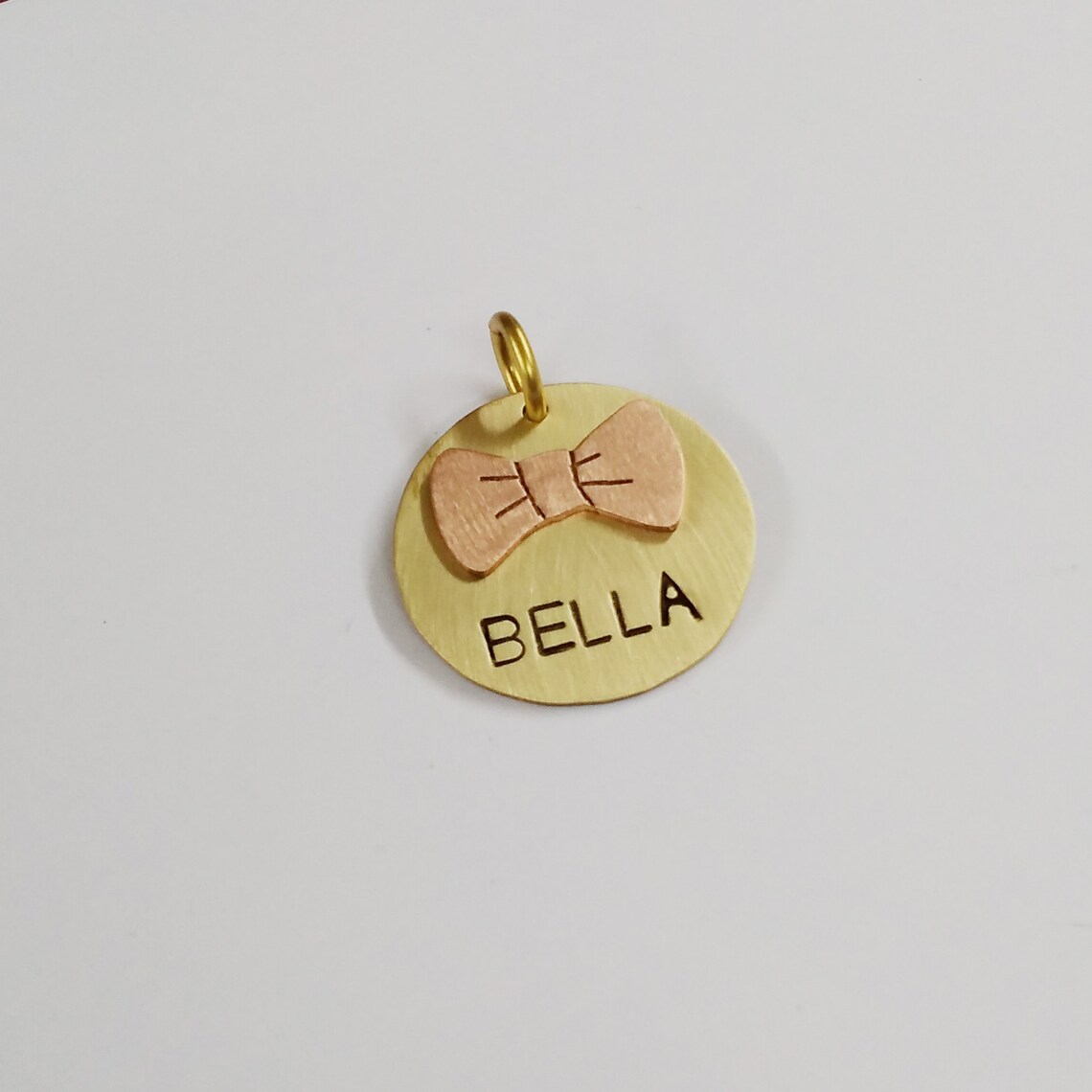 Personalized Ribbon Dog Tag ID for Collar Tag ID With Stamped - Etsy