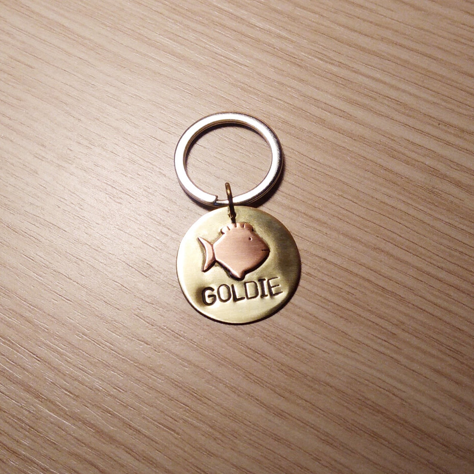 Personalized Fish Dog Tag ID for Collar Tag With Stamped Front - Etsy