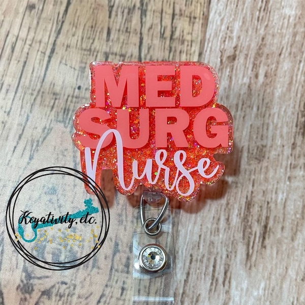 Nurse Badge Med Surg - Etsy