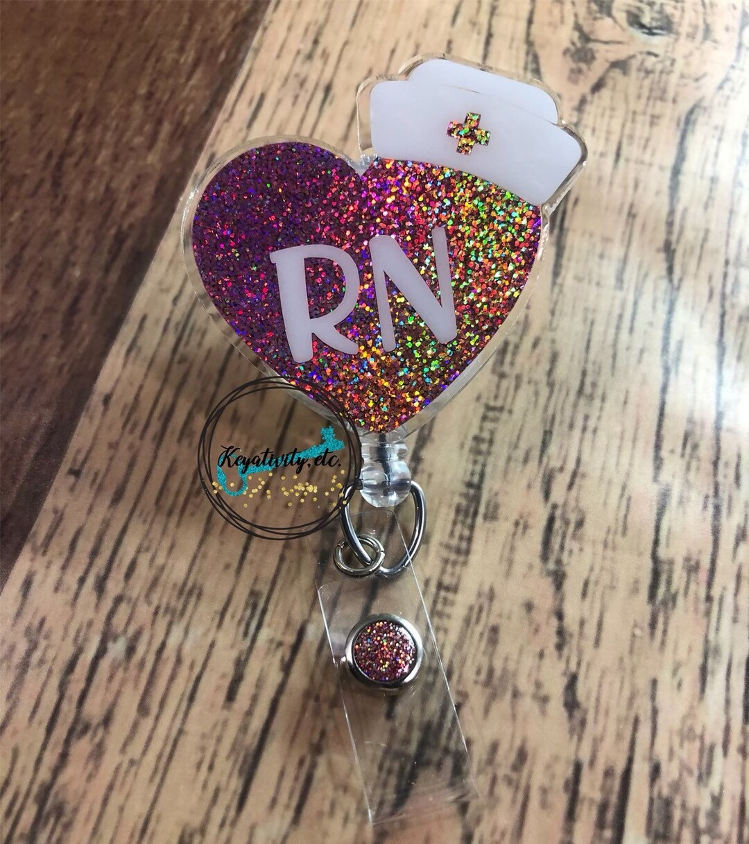 Nurse Heart Badge Reel RN Nurses Hat Nursing Student Doctor - Etsy