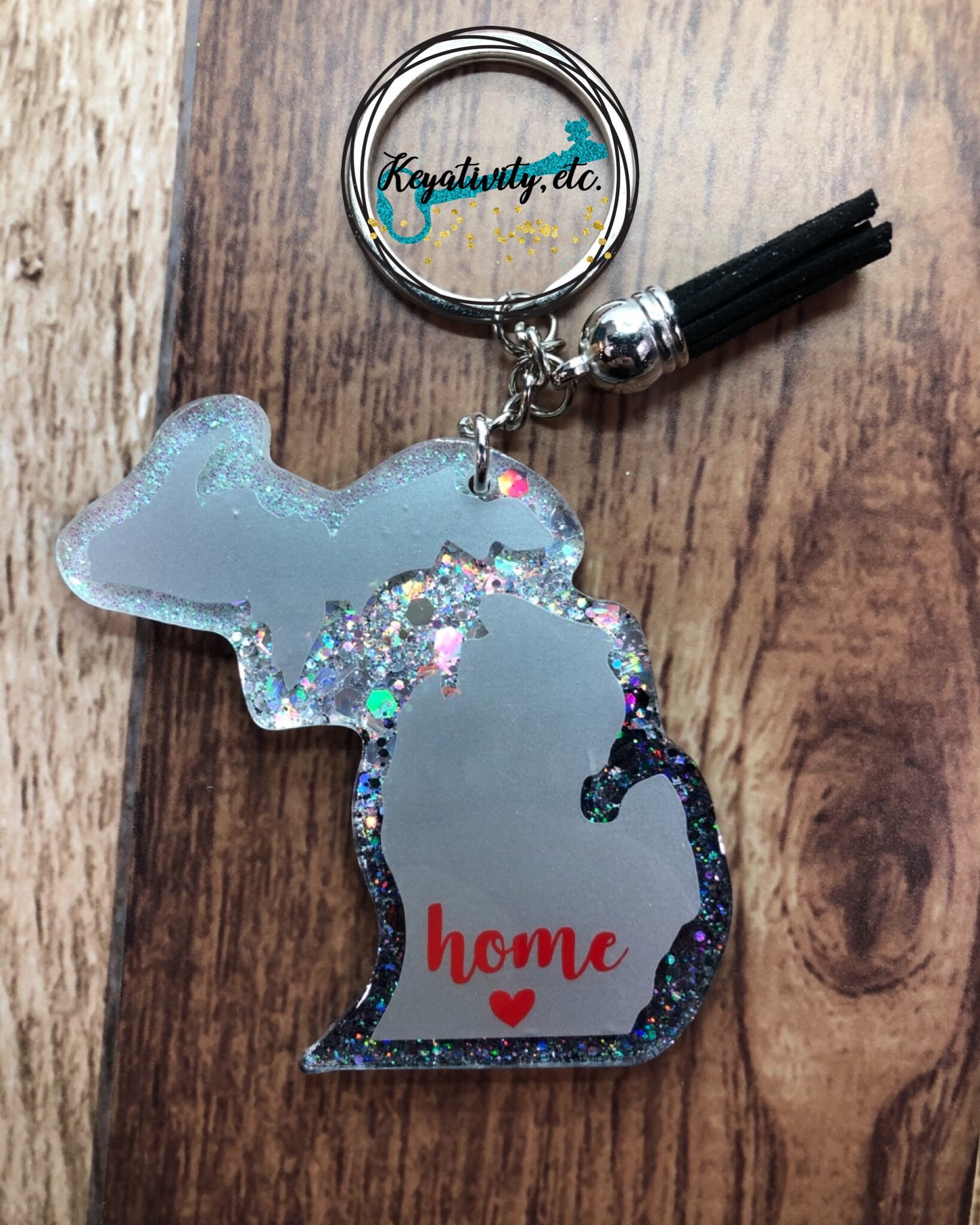 Michigan Keychain Mitten Home State UP Lower Peninsula Great | Etsy