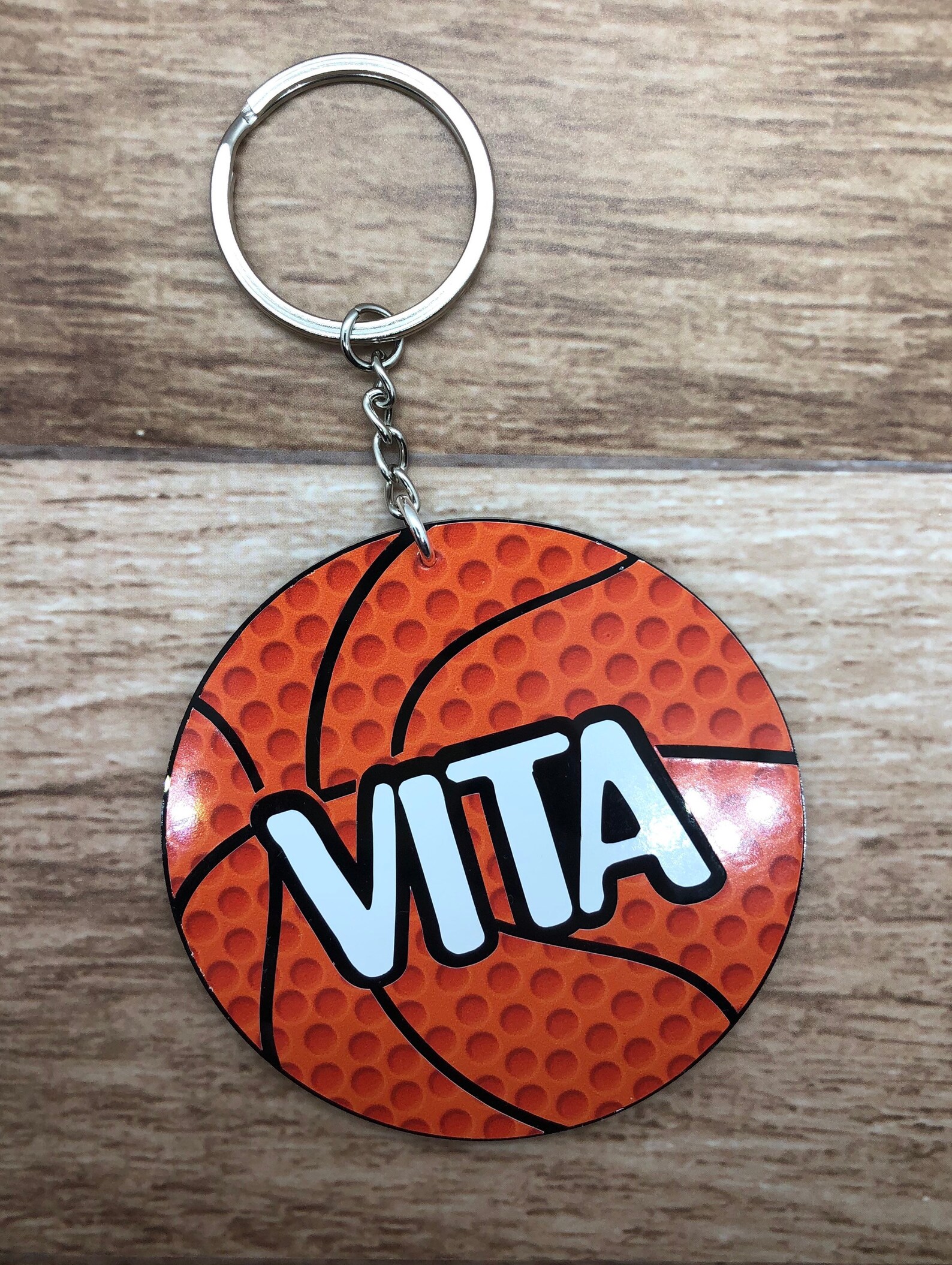 Basketball Keychain Glitter Personalized Key Chain Gift | Etsy