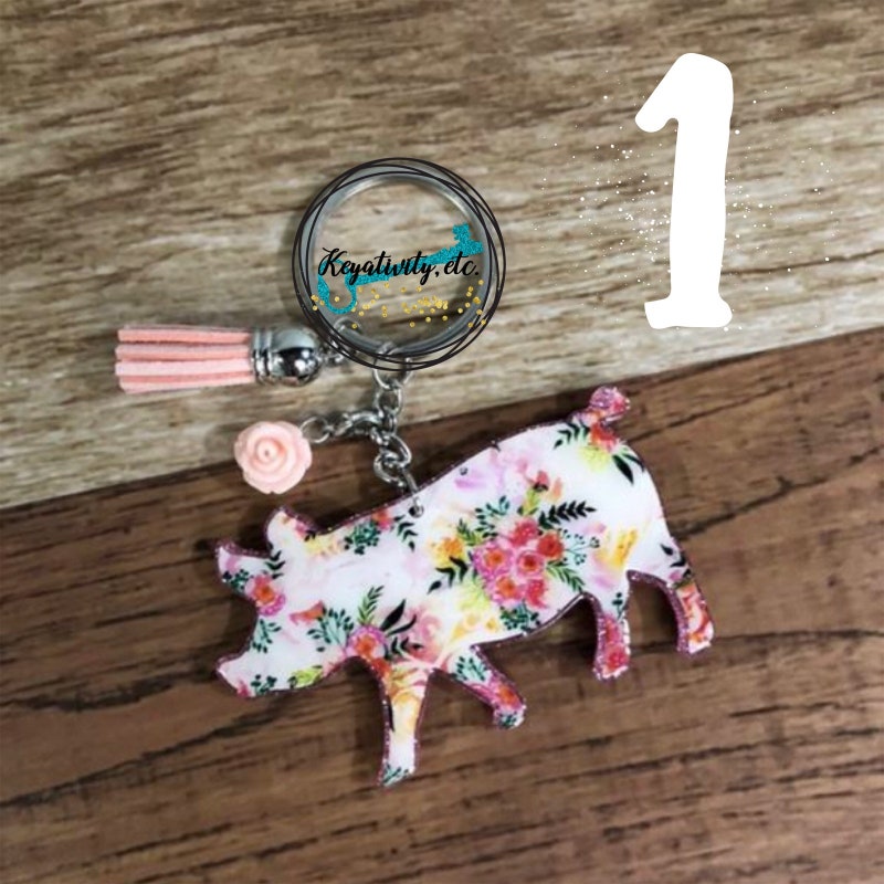 Pig Key Chains - Etsy