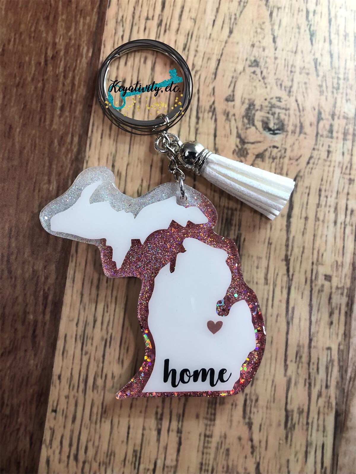 Michigan Keychain Mitten Home State UP Lower Peninsula Great | Etsy
