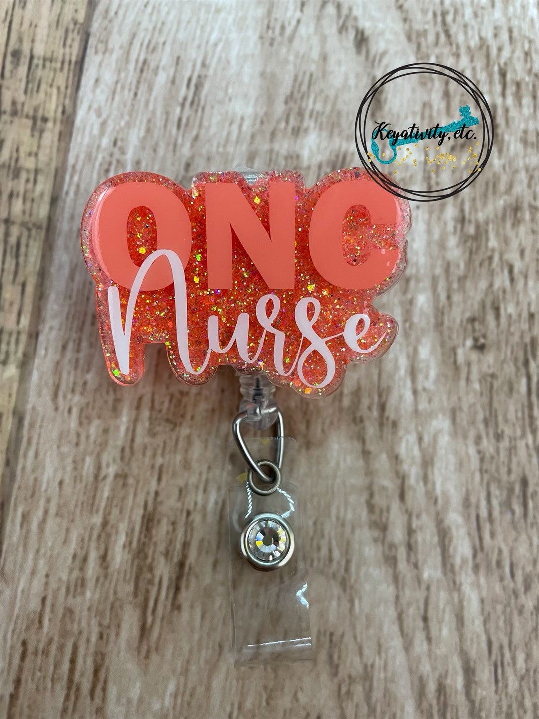 ONC Nurse Badge Reel • Oncology RN Cancer Treatment BSN Chemo Radiation ...