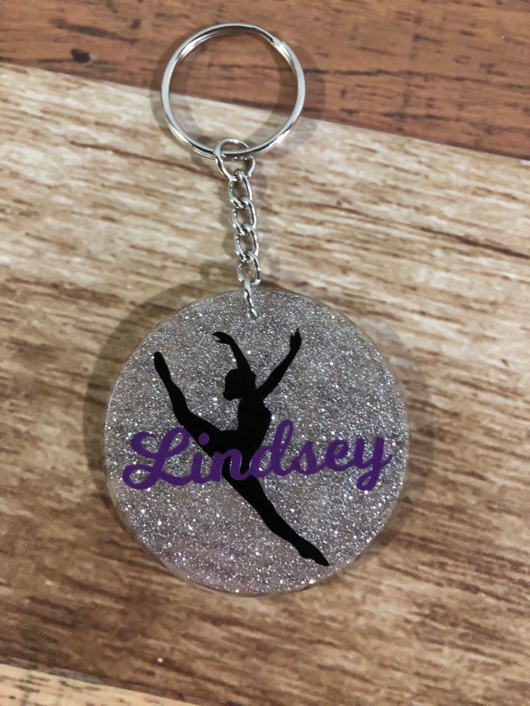 Dance Glitter Keychain Made to Order You Choose Colors | Etsy