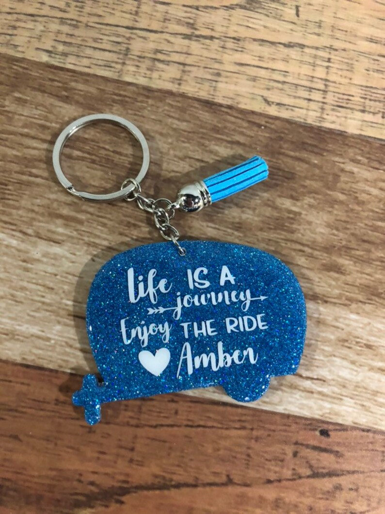 Tie Dye Camper Keychain Summer Camp Fifth Wheel Retro - Etsy