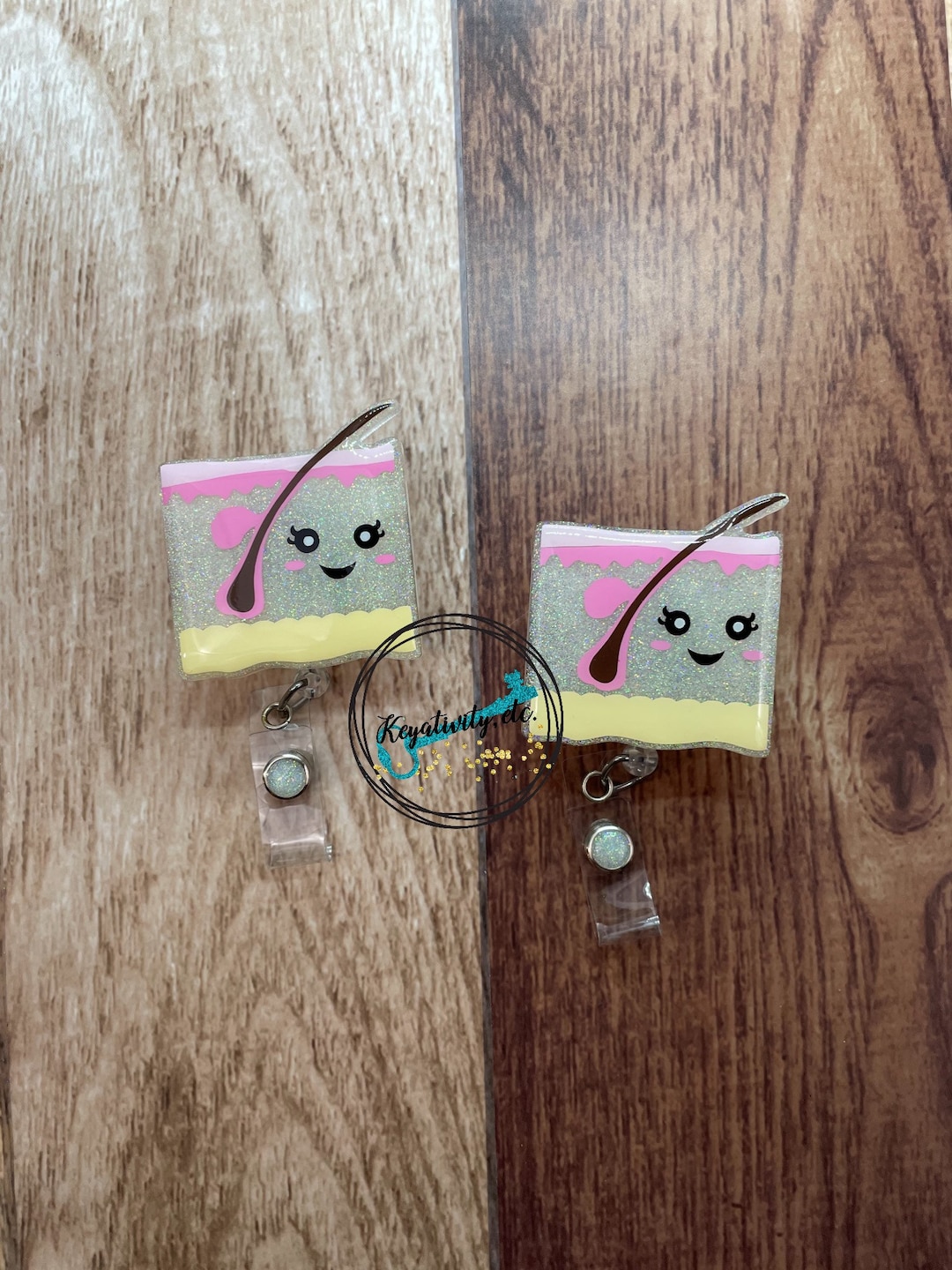 Skin Cell Dermatology Badge Reel • Esthetician Skincare Dermatologist ...