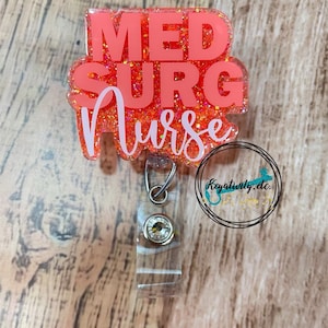 Med Surg Nurse Badge Reel • Medical Surgical RN Gift Present Training ...