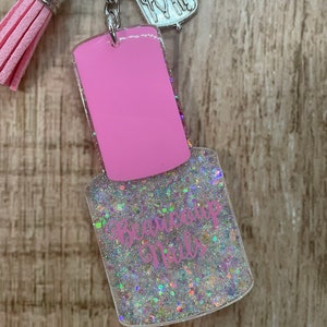 Nail Polish Keychain • Glitter Tassel Key Chain • Made to Order You ...
