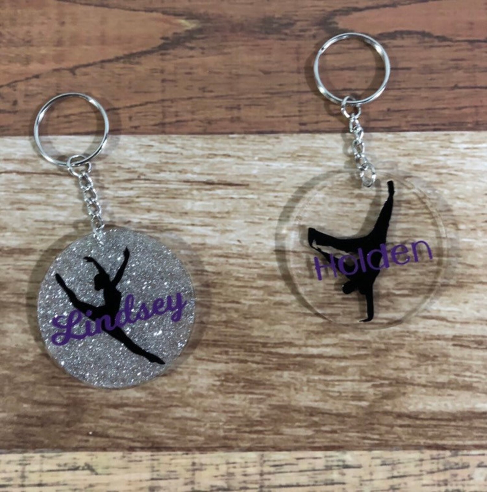 Dance Glitter Keychain Made to Order You Choose Colors | Etsy