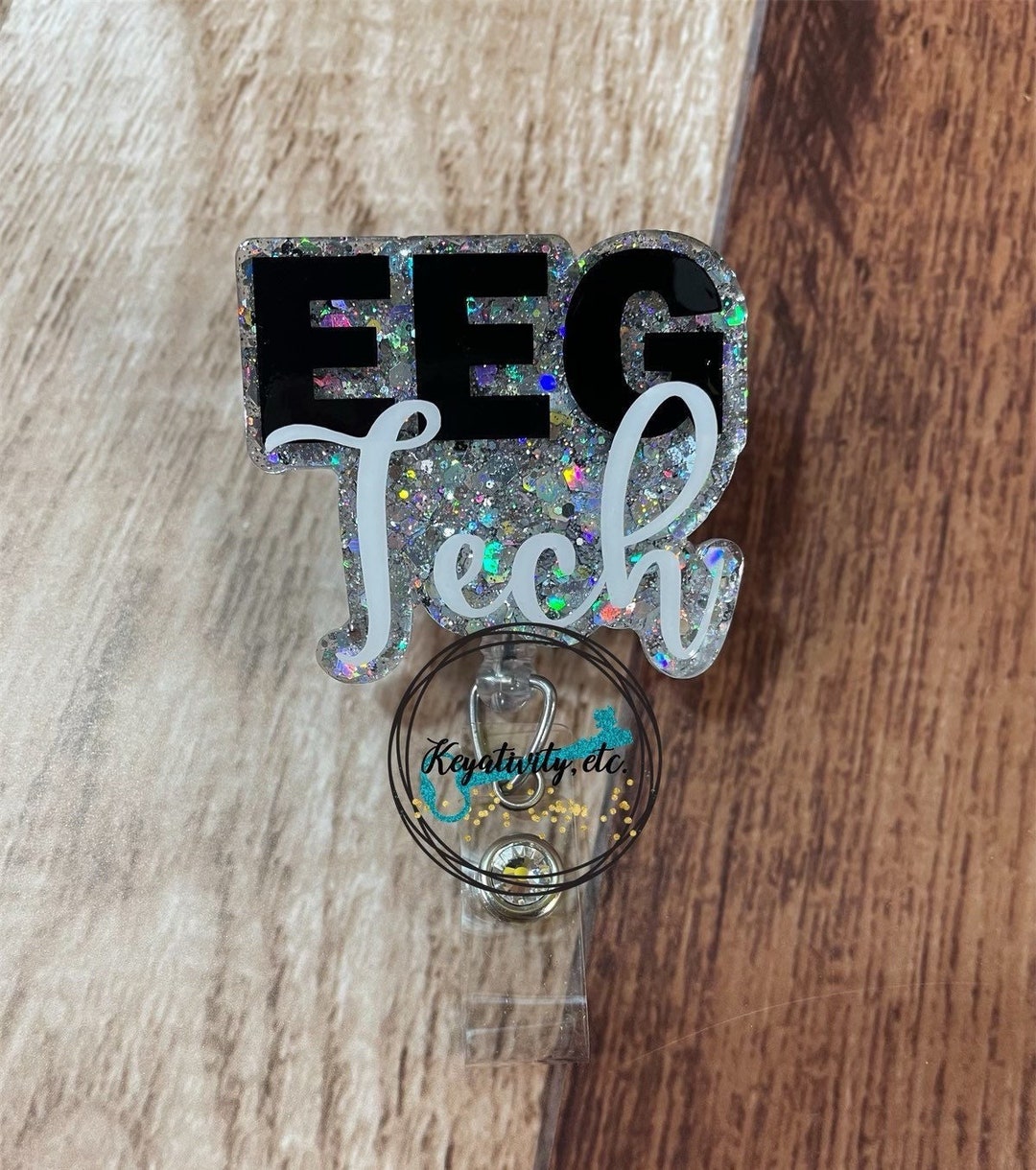 EEG Tech Badge Reel • Electroencephalographic Technician Technologist ...
