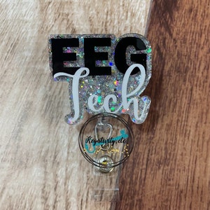EEG Tech Badge Reel • Electroencephalographic Technician Technologist ...