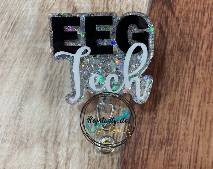 EEG Tech Badge Reel • Electroencephalographic Technician Technologist ...