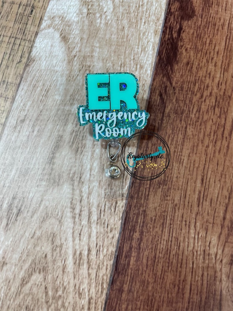 Emergency Room Badge Reel • ER Medic Nurse Emergencies Medical ...