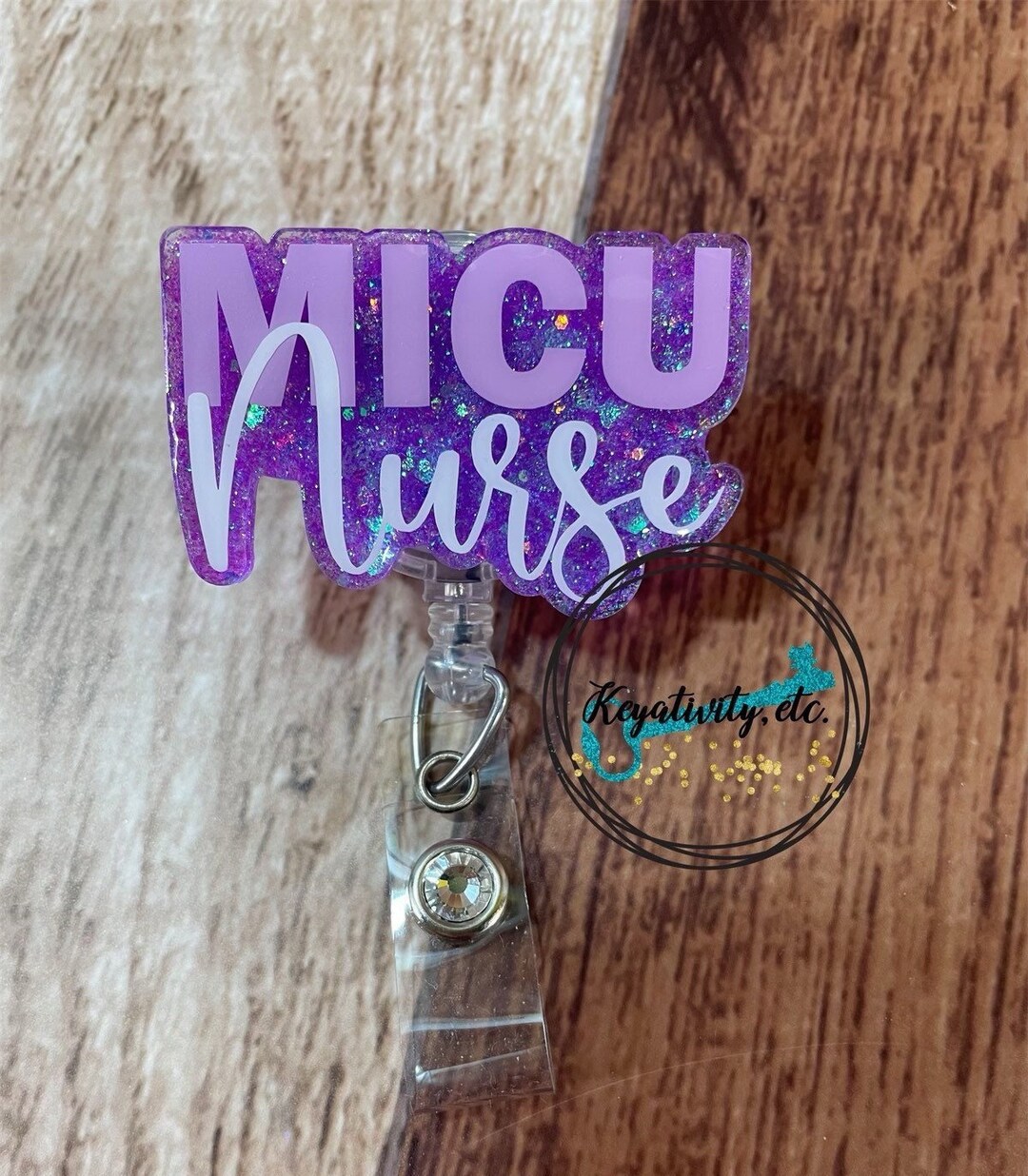 MICU Nurse Badge Reel • Medical Intensive Care Unit RN Hospital Office ...