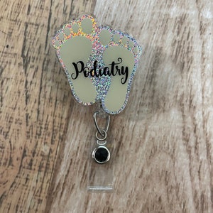 Podiatry Feet Badge Reel • Foot Podiatrist Medical Doctor Office Nurse ...