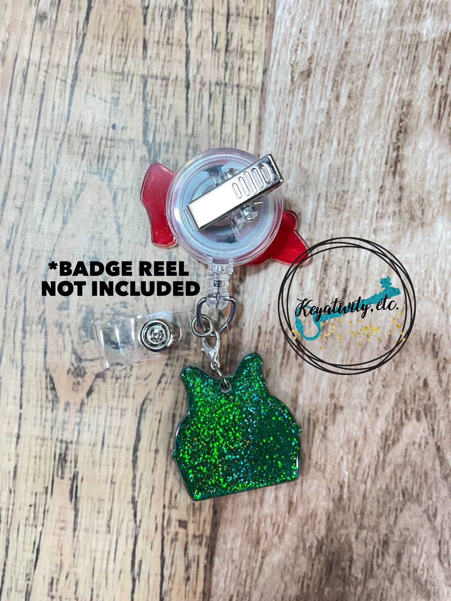 Toto in Basket Charm • ADD-ON to Badge Reel • Charms Cute Add on Clips ...