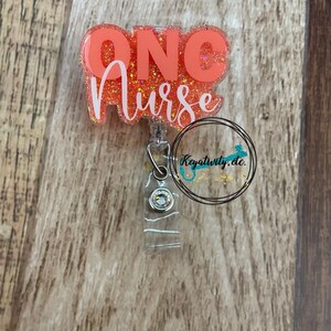 ONC Nurse Badge Reel • Oncology RN Cancer Treatment BSN Chemo Radiation ...