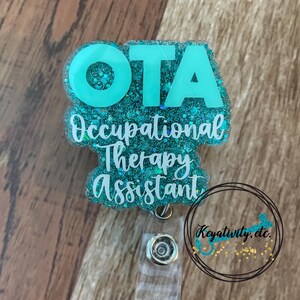 Occupational Therapy Assistant Badge Reel • OTA Therapy Therapist ...
