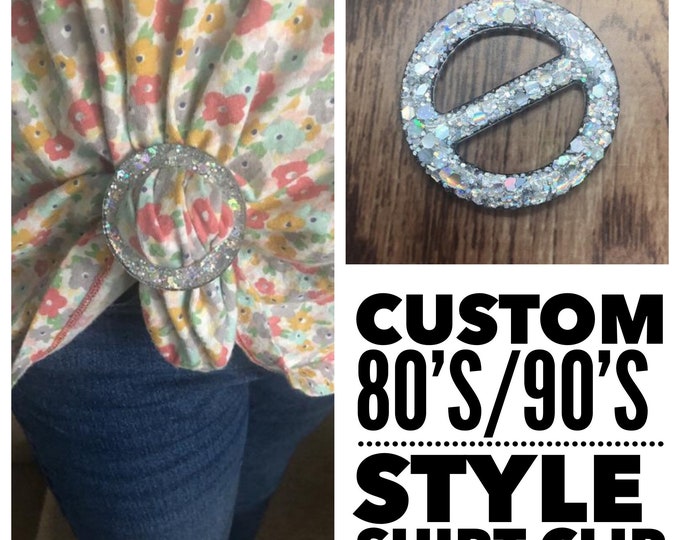 CUSTOM Shirt Clip Slide • Clips for Shirt Tunic Clip 80's 90's Fashion ...
