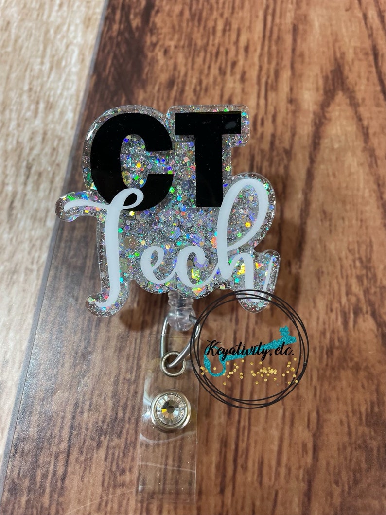 CT Tech Badge Reel • Computed Tomography Technologist Hospital ...