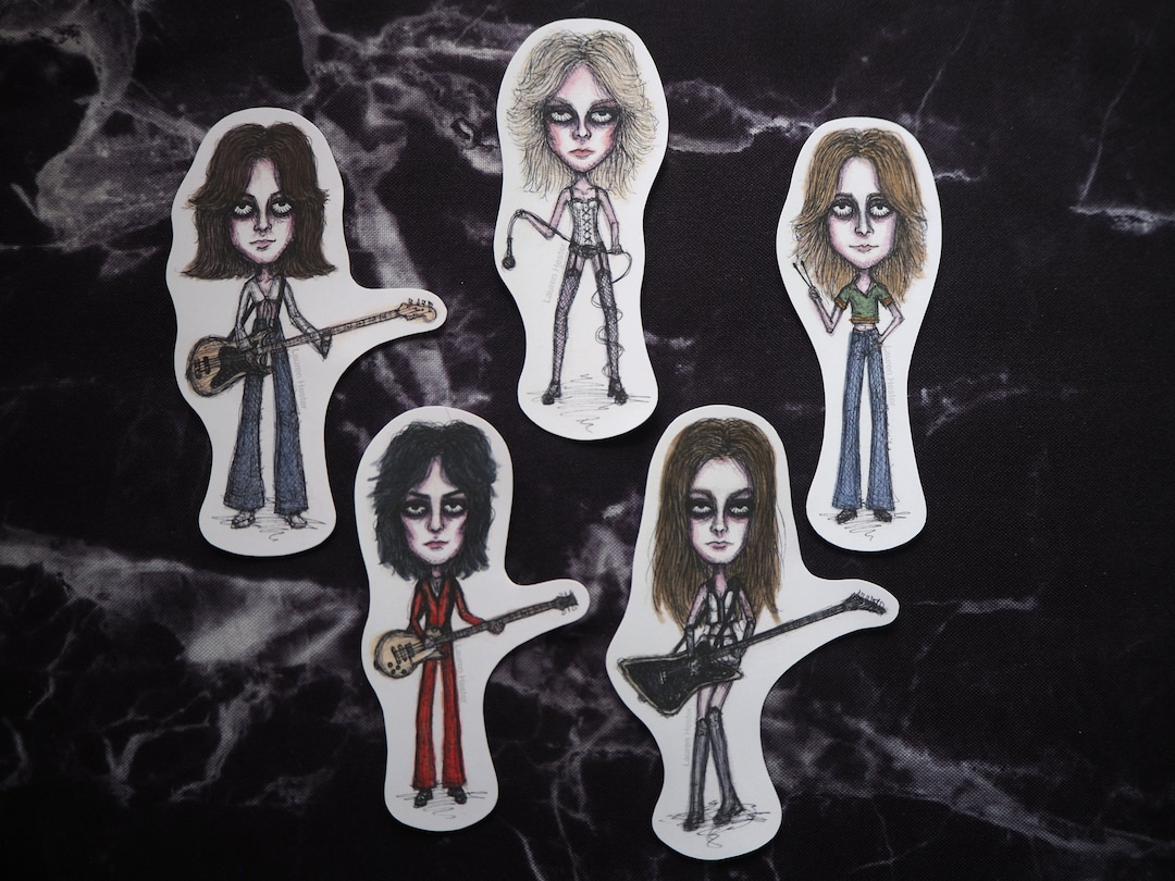 The Runaways Sticker Pack - Cherie Currie, Joan Jett, Lita Ford, Jackie ...