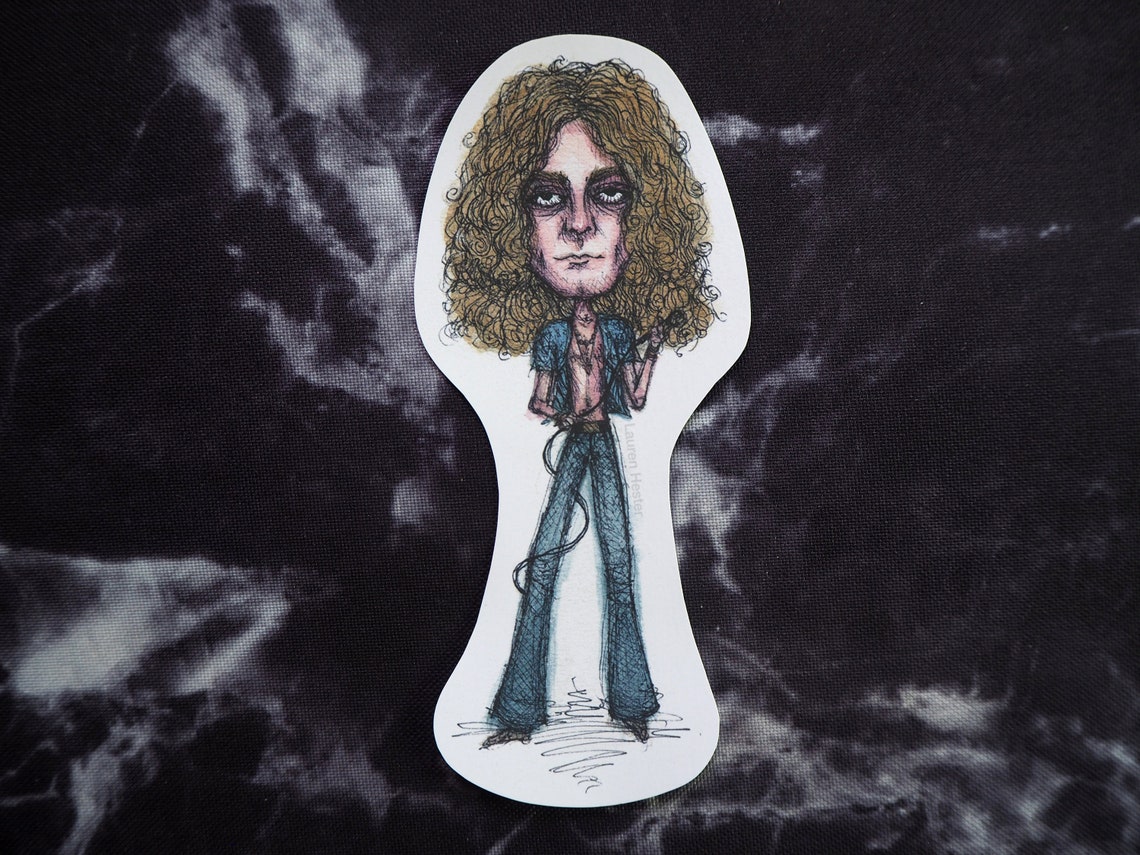 Robert Plant Sticker Led Zeppelin Vinyl Stickers 70s - Etsy