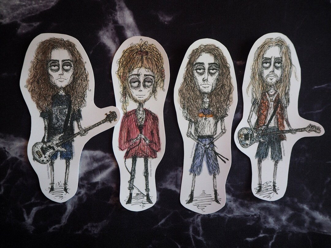 Alice in Chains Sticker Pack - Layne Staley, Jerry Cantrell, Sean ...