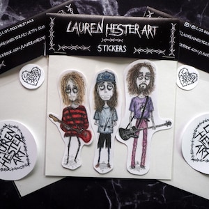 Nevermind Sticker Pack – 90s Seattle Grunge Band – Vinyl Stickers, Rock ...