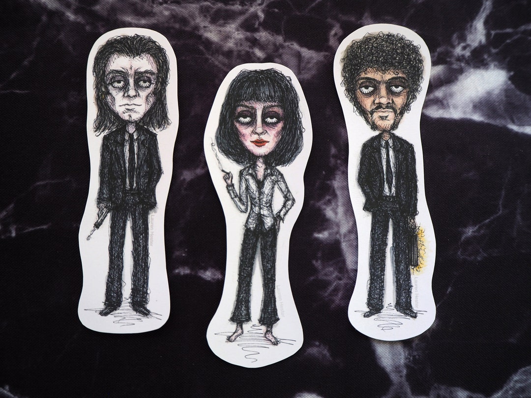 Pulp Fiction Sticker Pack - Mia Wallace, Vincent Vega, Jules Winnfield ...