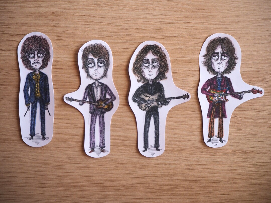 The Beatles Sticker Pack - Paul Mccartney, John Lennon, George Harrison ...