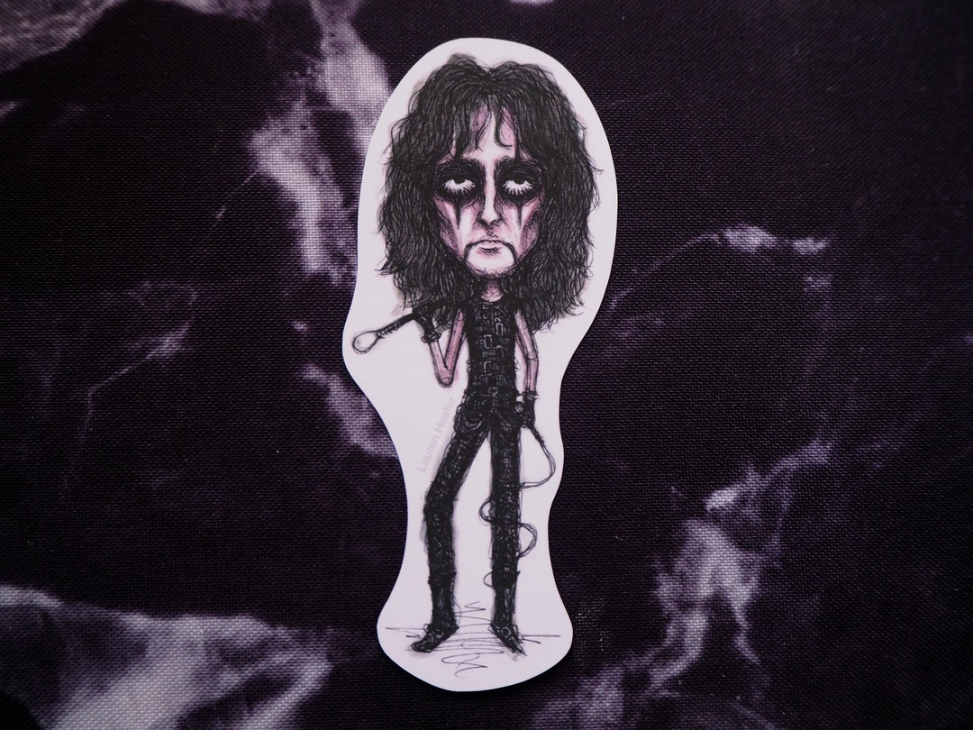 Alice Cooper Sticker - Vinyl Stickers, 70s 80s Shock Rock Band Horror ...