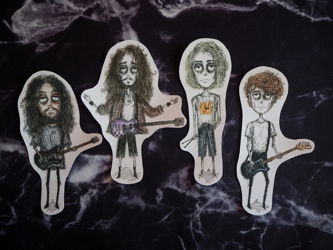 Soundgarden Sticker Pack - Chris Cornell, Kim Thayil, Matt Cameron, Ben ...