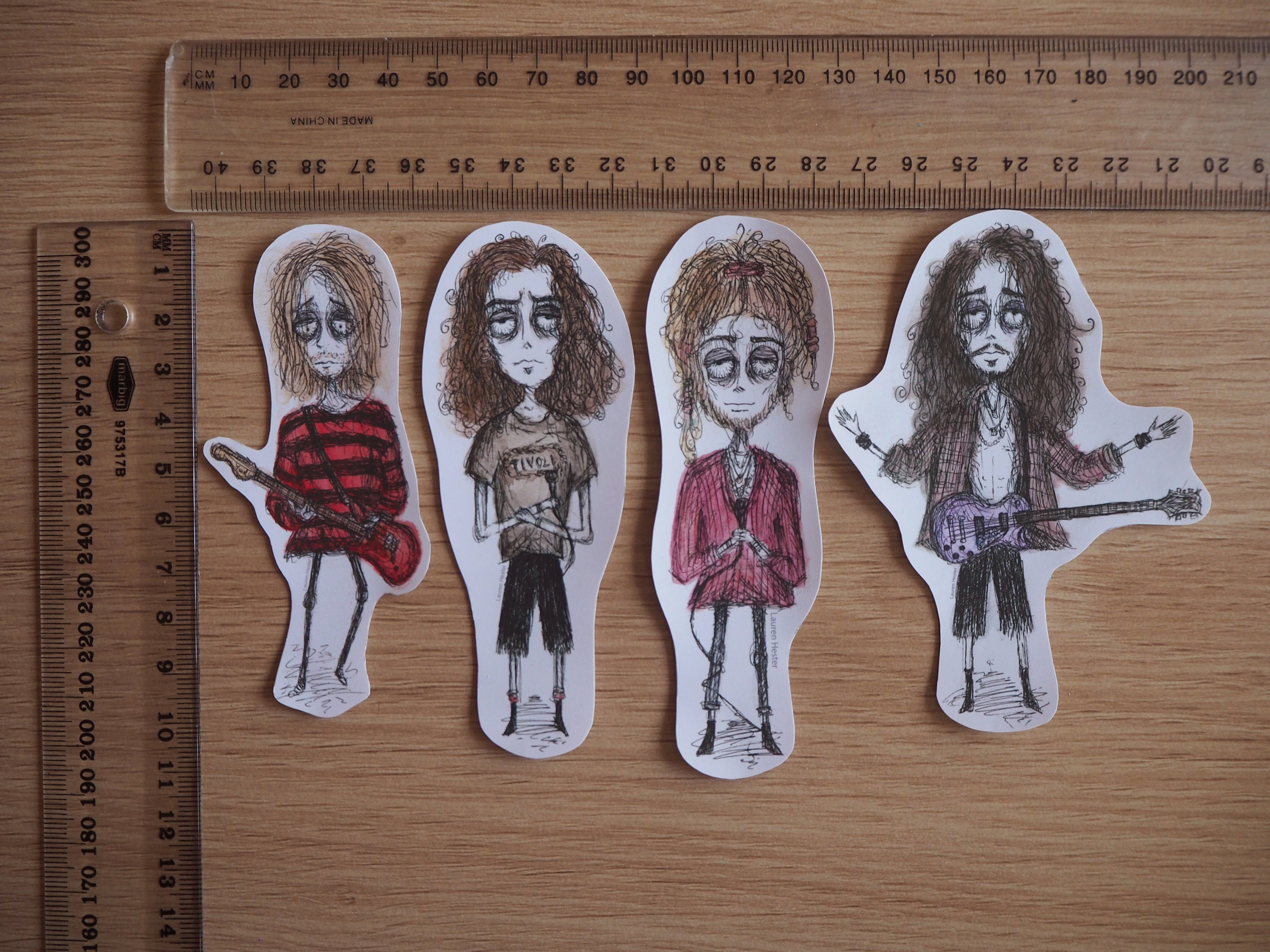 Kurt Sticker - Seattle 90s Grunge Band - Vinyl Stickers, Rock Music - Etsy