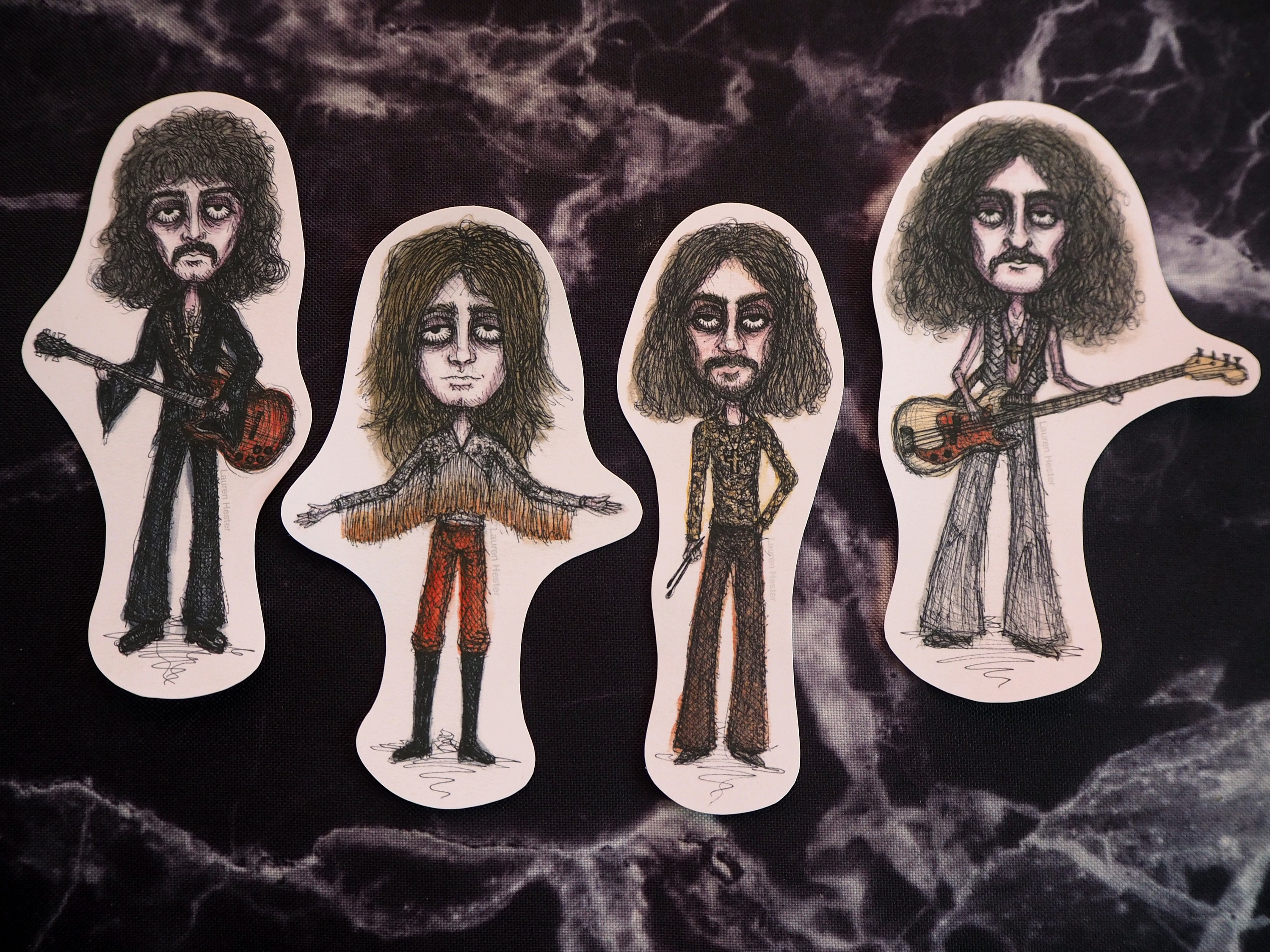 Black Sabbath Sticker Pack Ozzy Osbourne Tony Iommi Geezer | Etsy