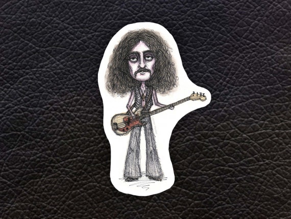 Geezer Butler Sticker Black Sabbath Vinyl Stickers 70s - Etsy