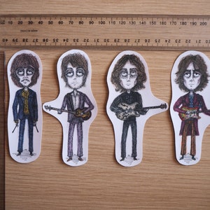 John Lennon Sticker - the Beatles - 60s 70s Pop Rock Music, Cartoon ...