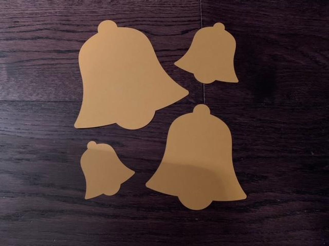 Cardstock Paper Bell Shape Cut Outs - 4 Sizes - Etsy