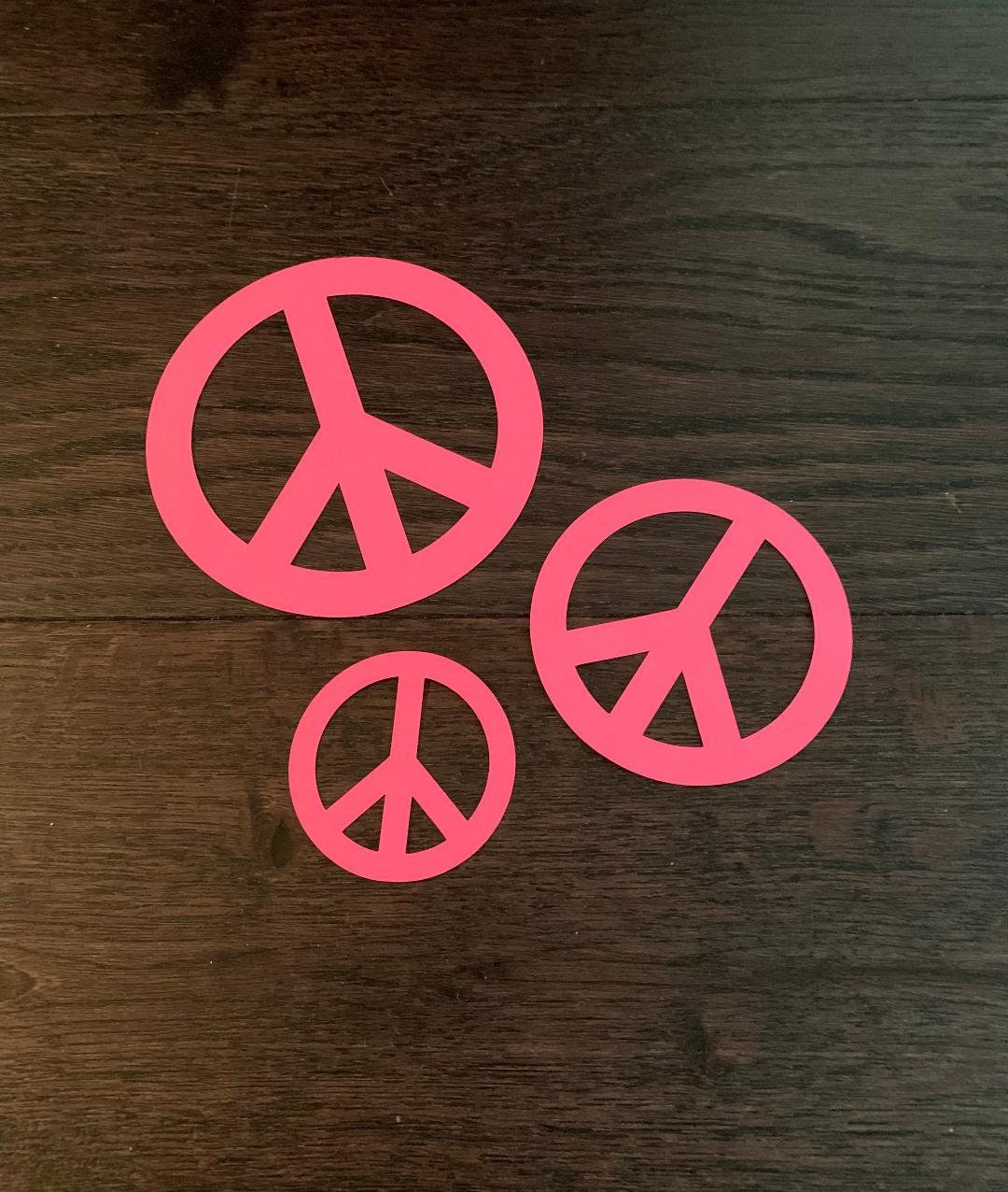 Cardstock Paper Peace Sign Cutouts - 3 Sizes - Etsy