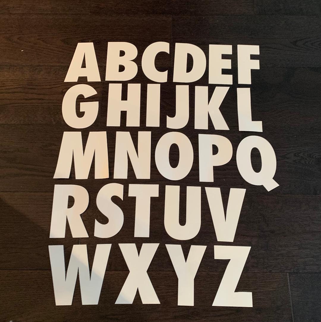 Cardstock Paper Letter Cutouts - 4" - Etsy