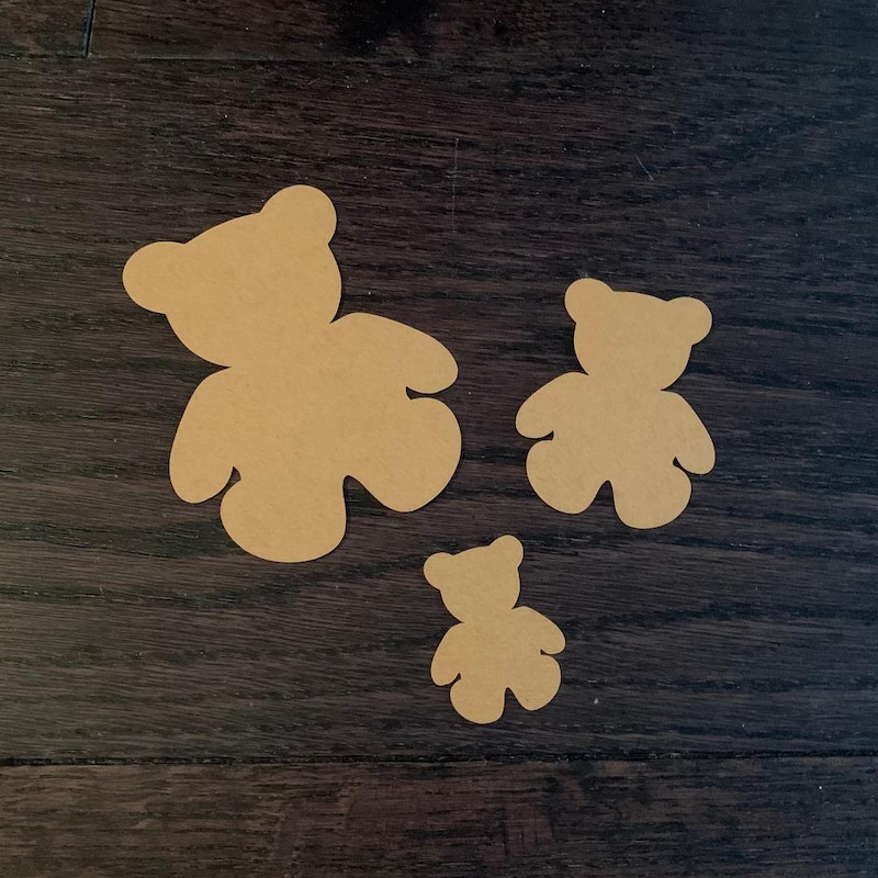 Teddy Bear Cutouts - Etsy