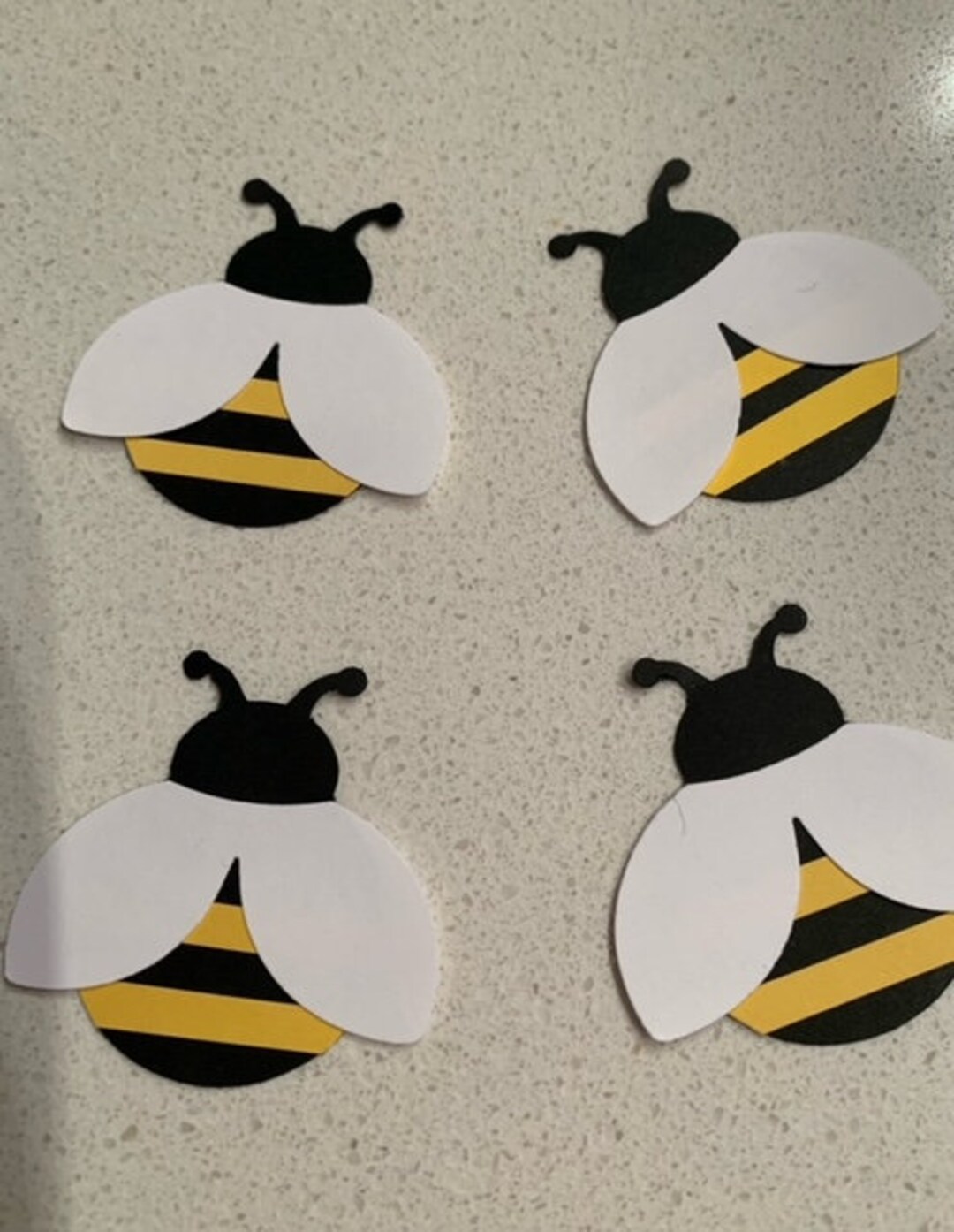 10 Handmade Paper Bees - Etsy